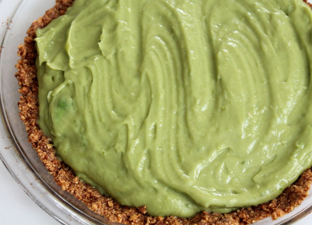 No-Bake Avocado Lime Pie with Almond Crust | Live. Learn. Love. Eat.