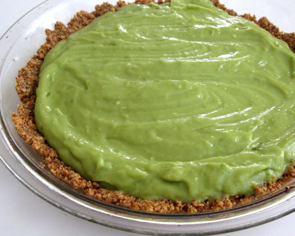 No-Bake Avocado Lime Pie with Almond Crust | Live. Learn. Love. Eat.