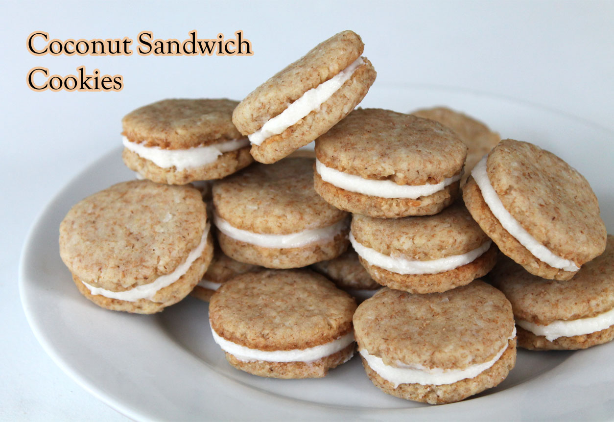 Homemade (Healthy-ish) Coconut Sandwich Cookies | Live. Learn. Love. Eat.